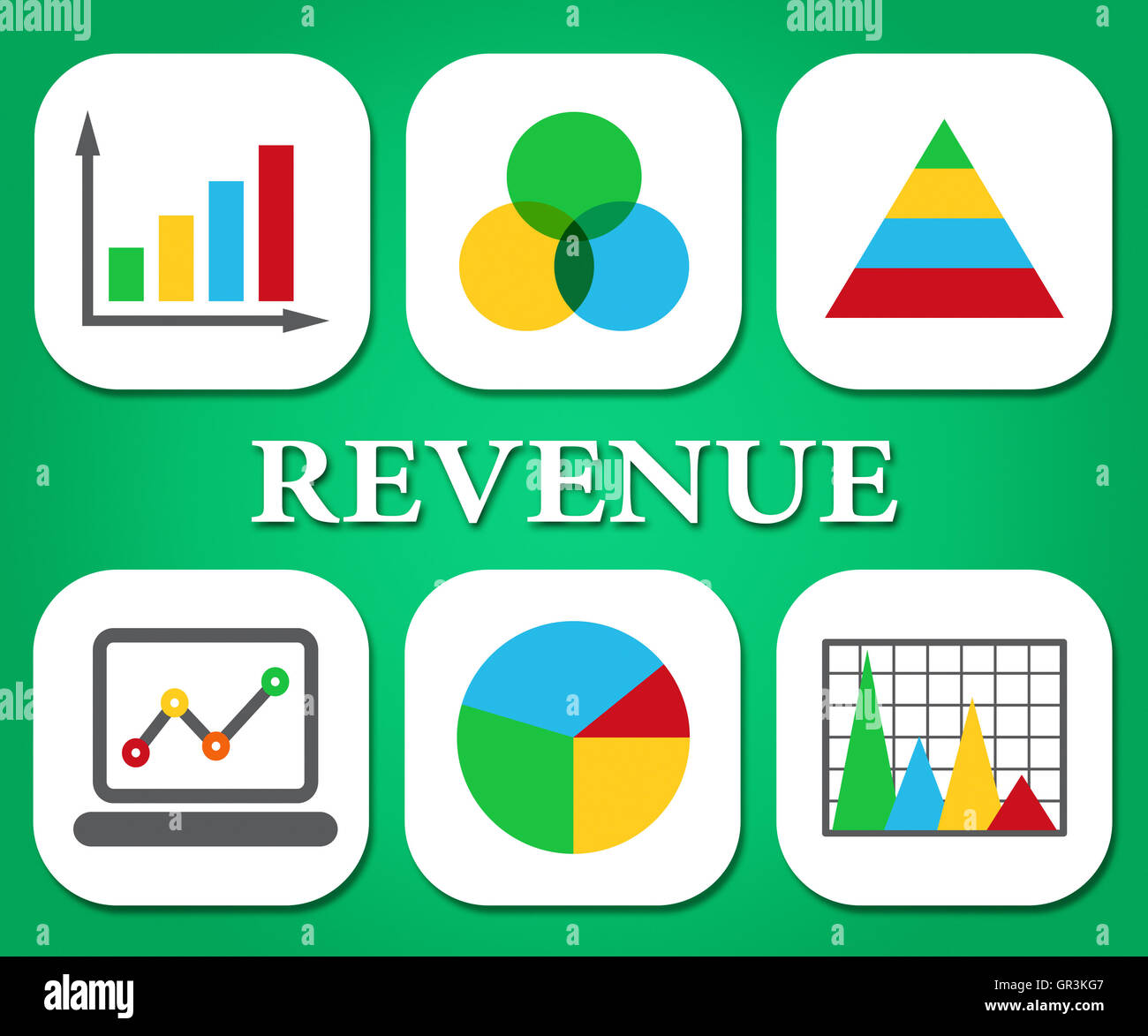 Revenue Charts Meaning Business Graph And Statistical Stock Photo - Alamy