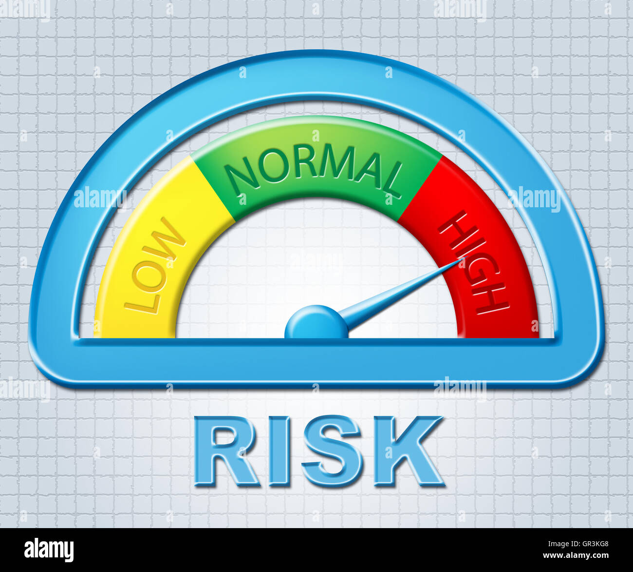 High Risk Indicating Maximum Danger And Risks Stock Photo - Alamy