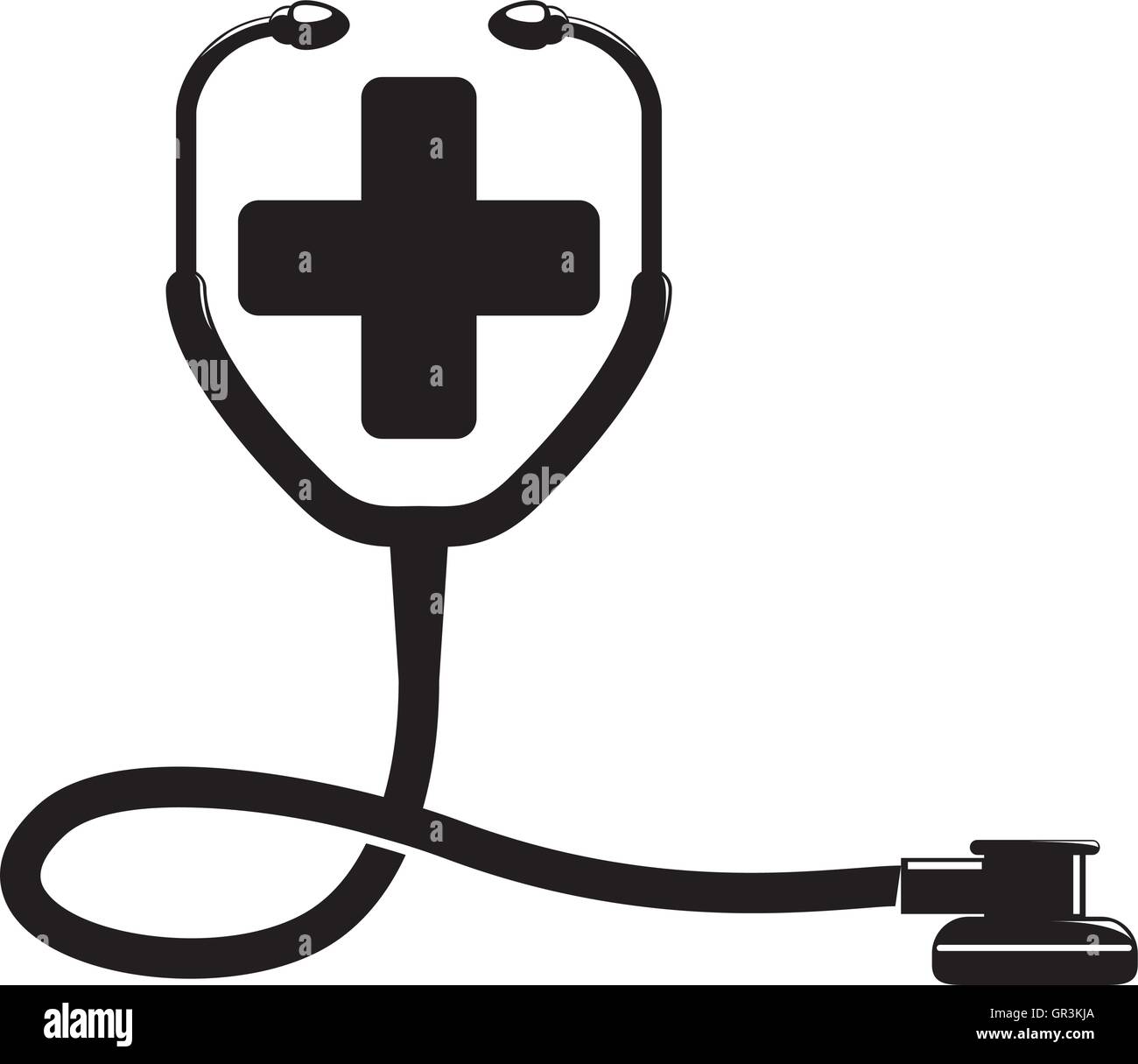 cross stethoscope medical care design Stock Vector Image & Art - Alamy