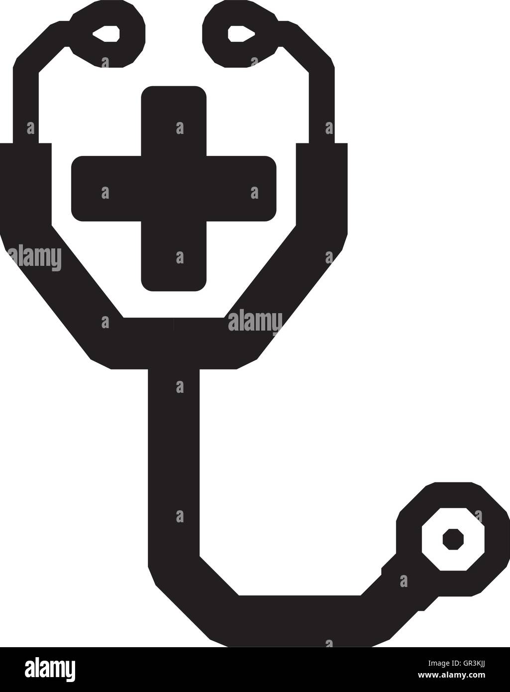 cross stethoscope medical care design Stock Vector Image & Art - Alamy