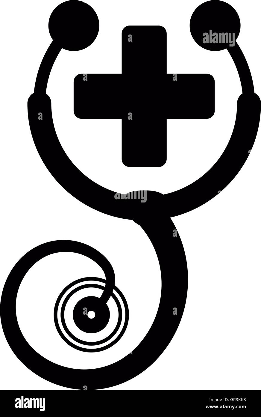 cross stethoscope medical care design Stock Vector Image & Art - Alamy