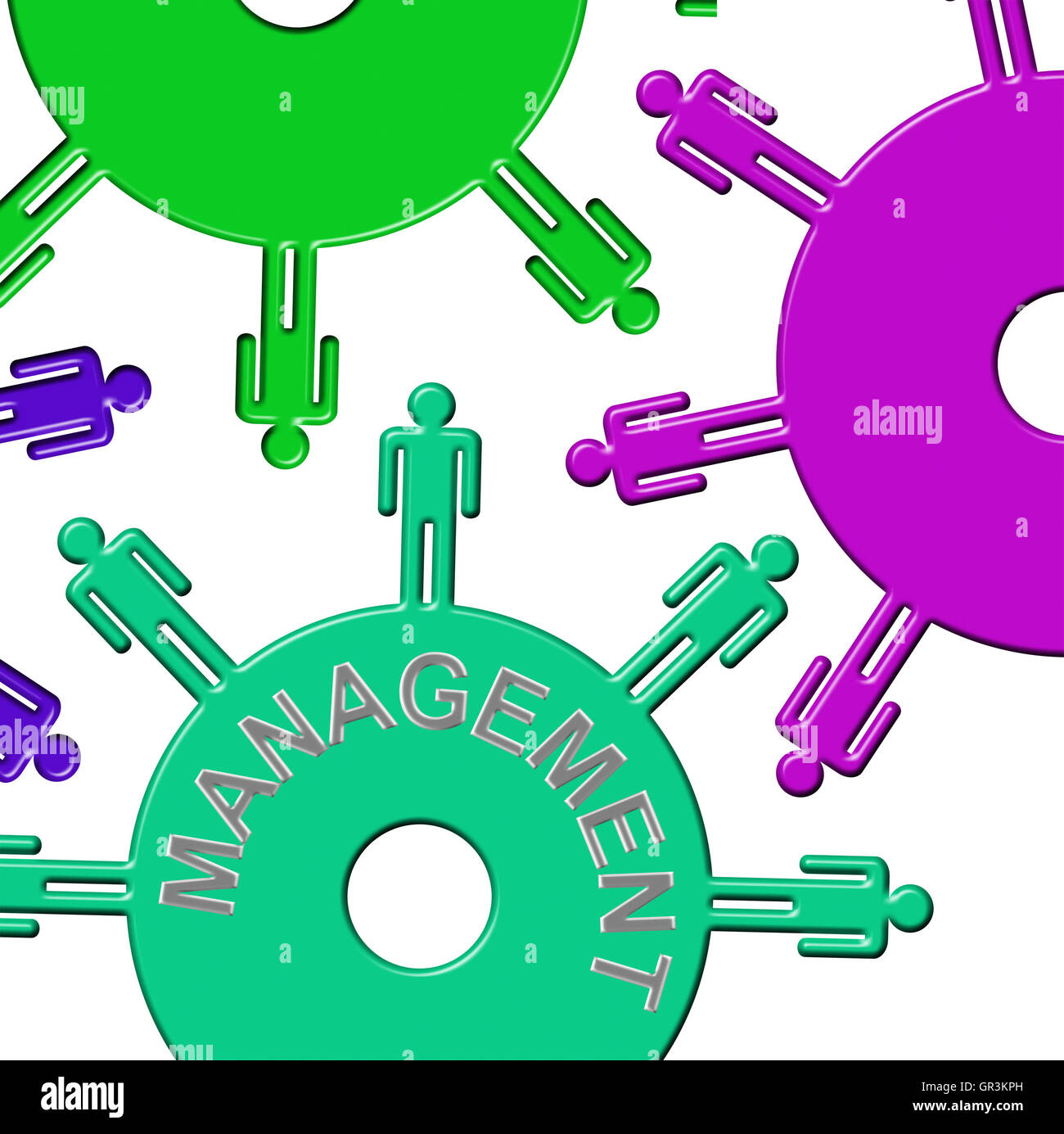 Management Cogs Meaning Gear Wheel And Company Stock Photo - Alamy