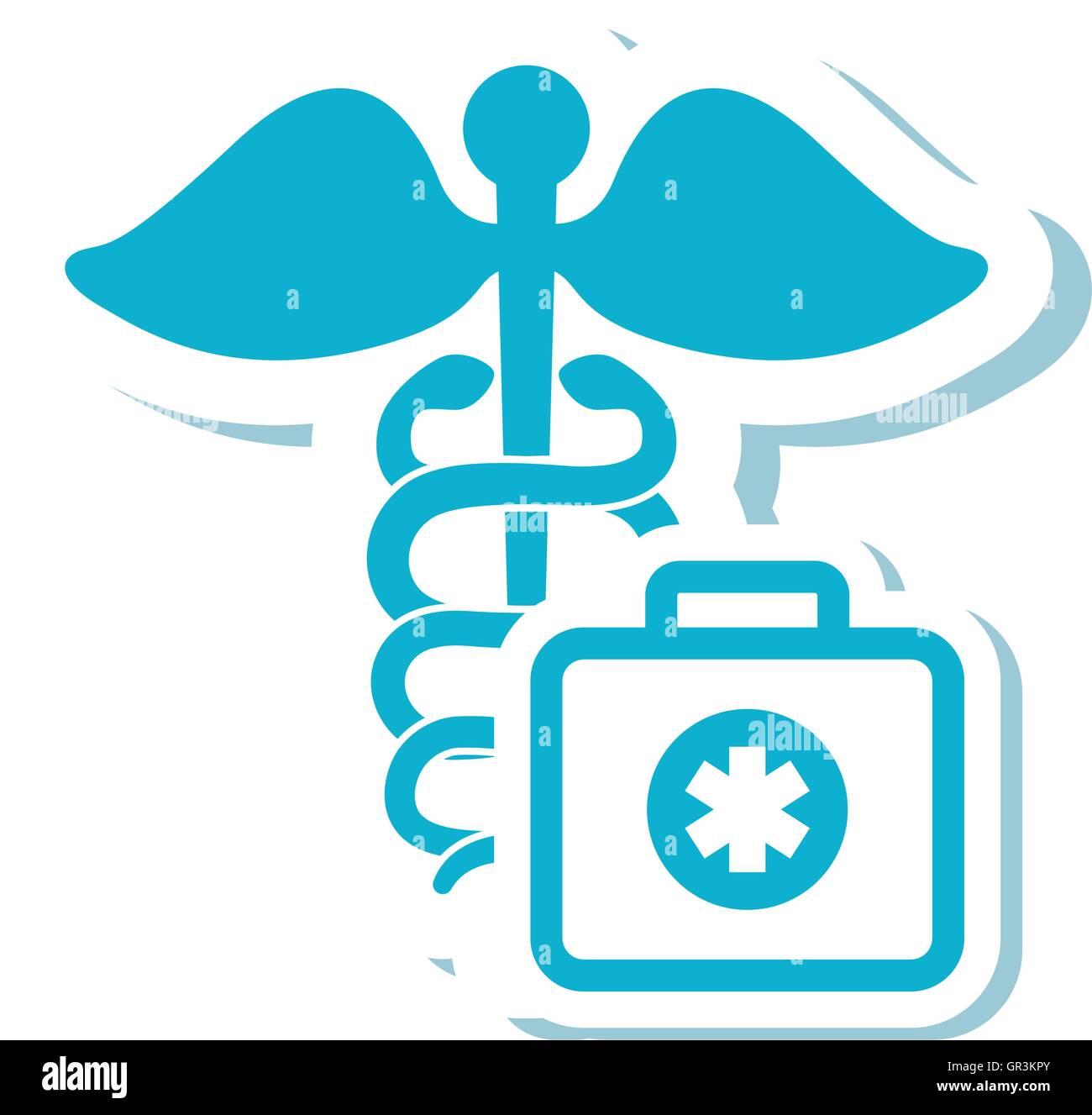 caduceus kit medical care design Stock Vector Image & Art - Alamy