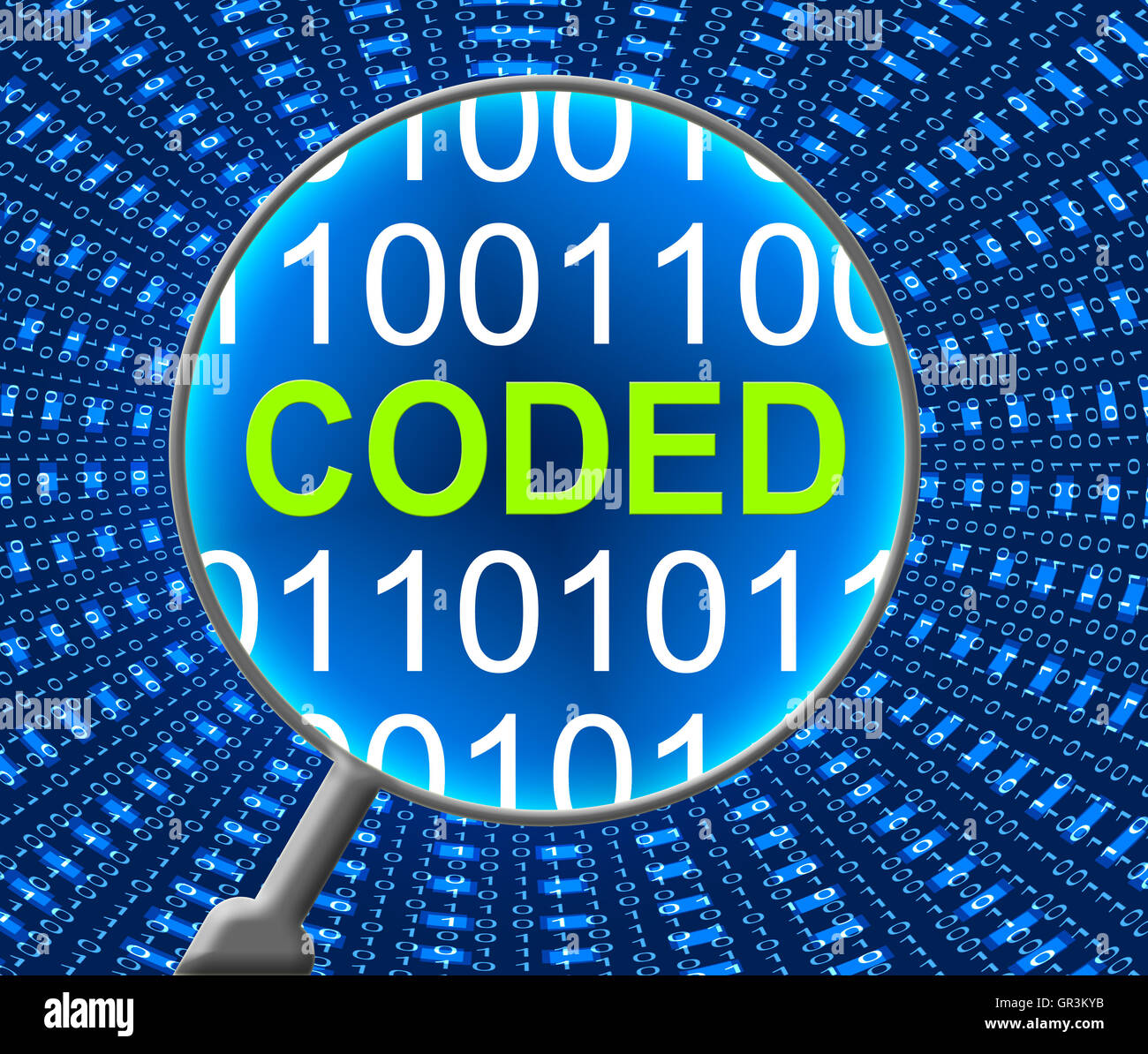 Coded Data Showing Computer Computing And Encrypt Stock Photo - Alamy