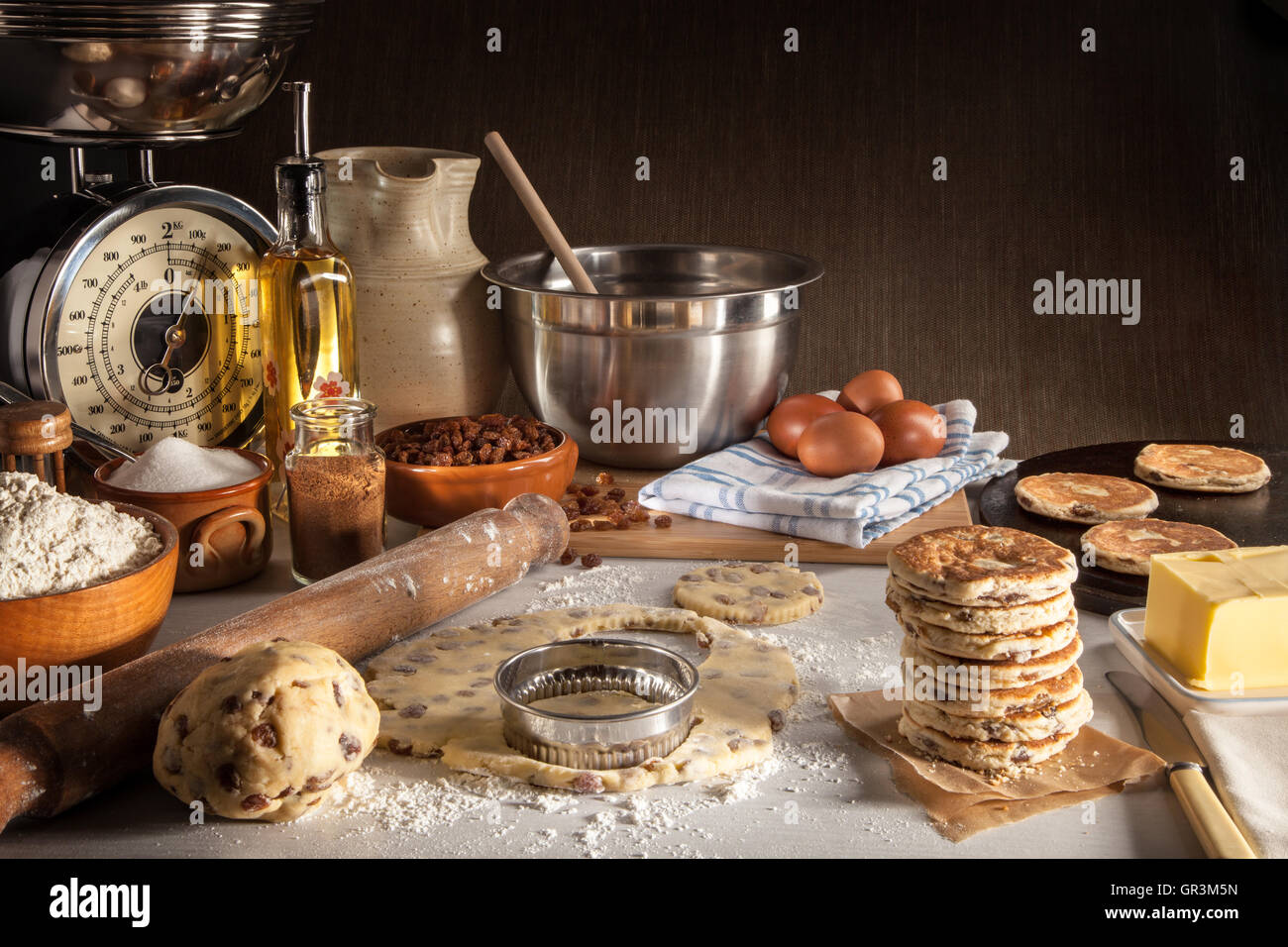 Making Welsh Cakes Stock Photo - Alamy