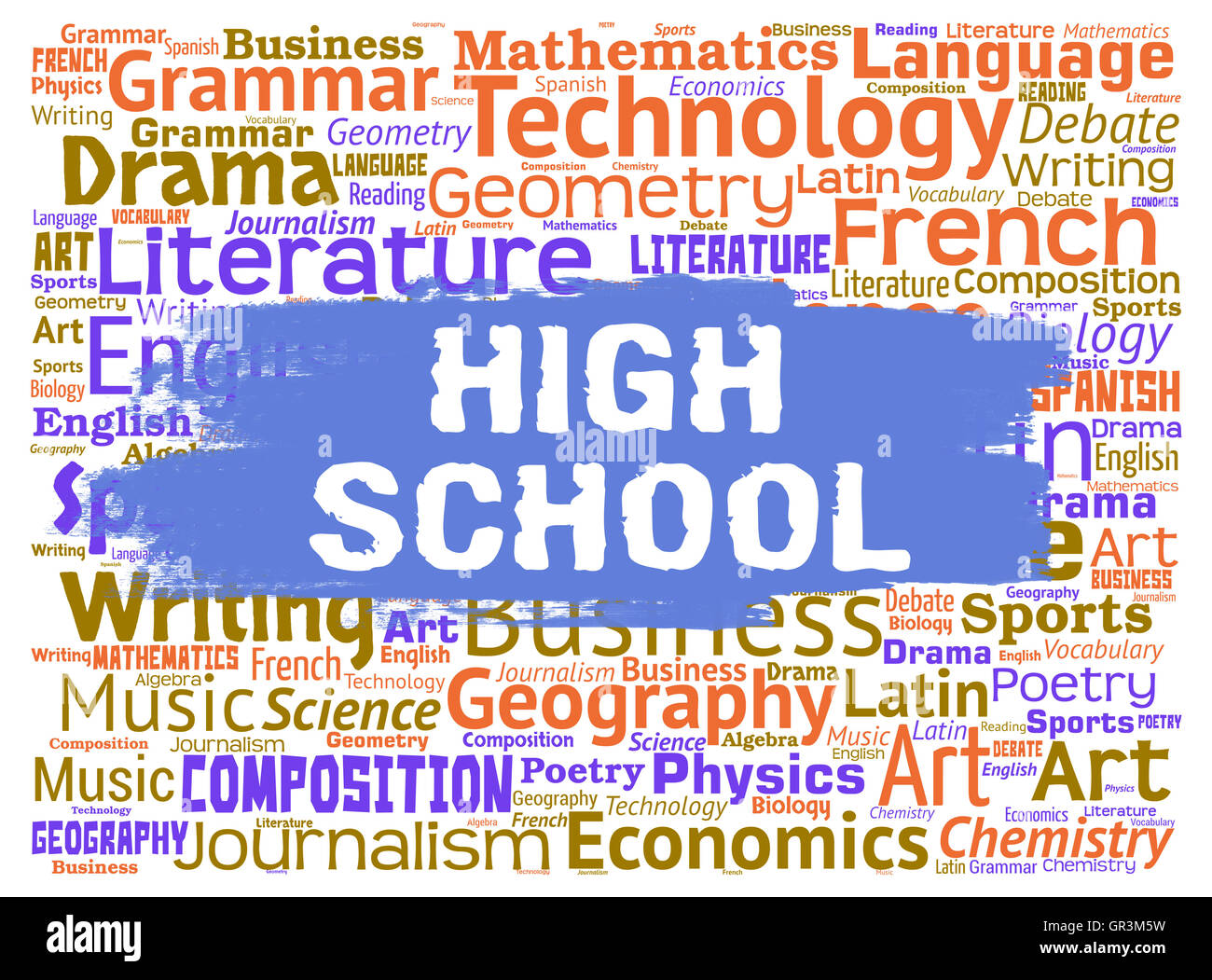 High School Showing Eleventh Grade And Word Stock Photo - Alamy