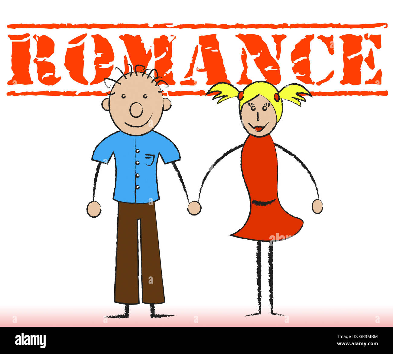 Romance Couple Indicating Loving Passion And Romantic Stock Photo - Alamy