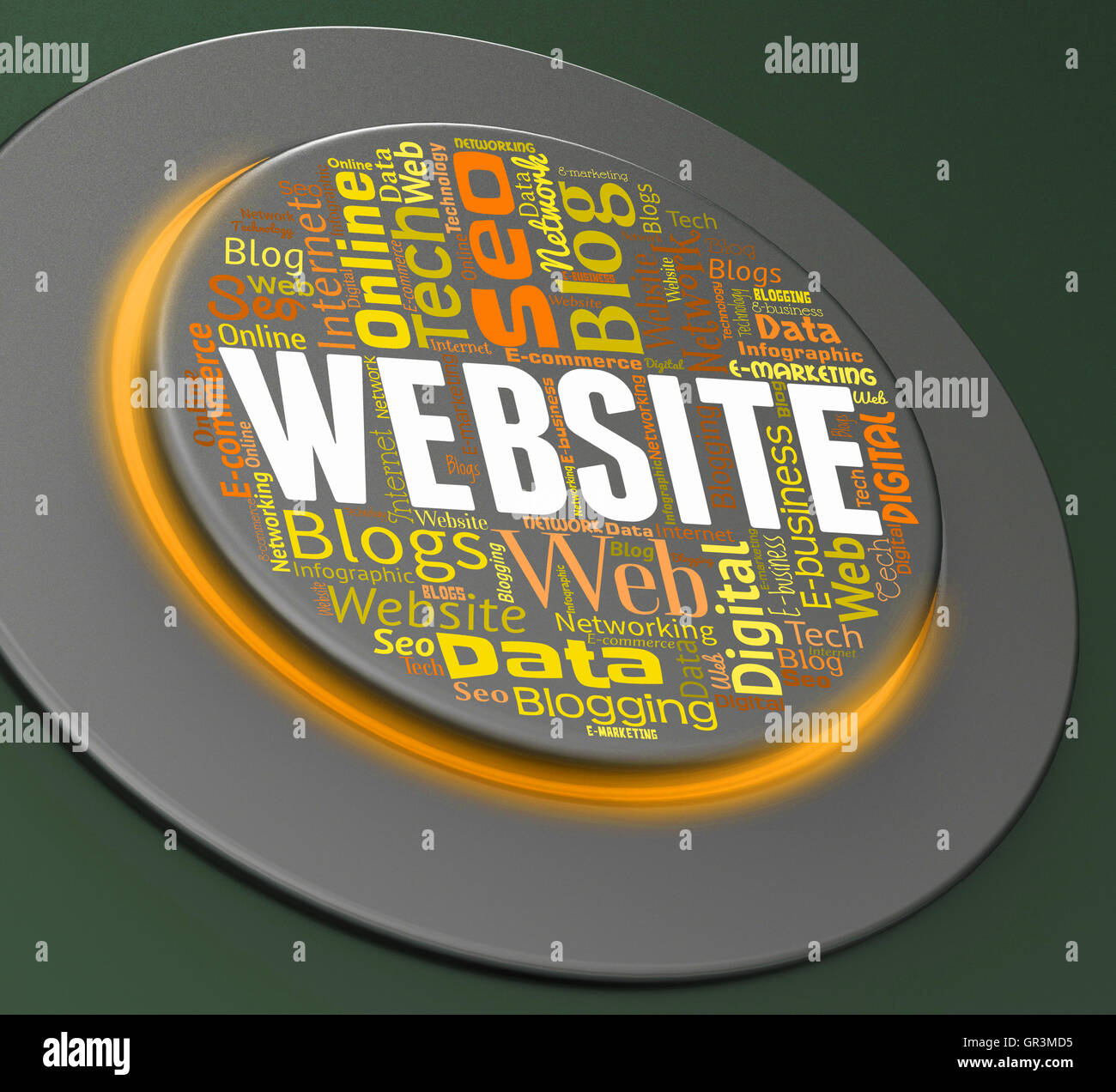 Website Button Showing Control Online And Www Stock Photo - Alamy