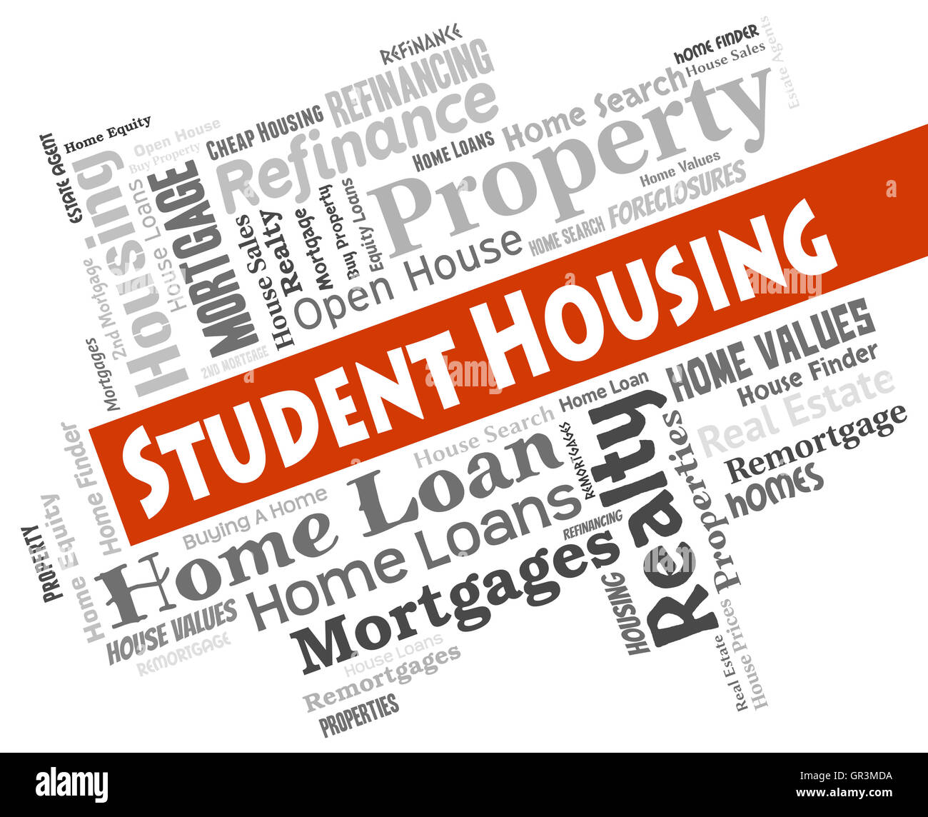 Student Housing Representing House University And School Stock Photo ...