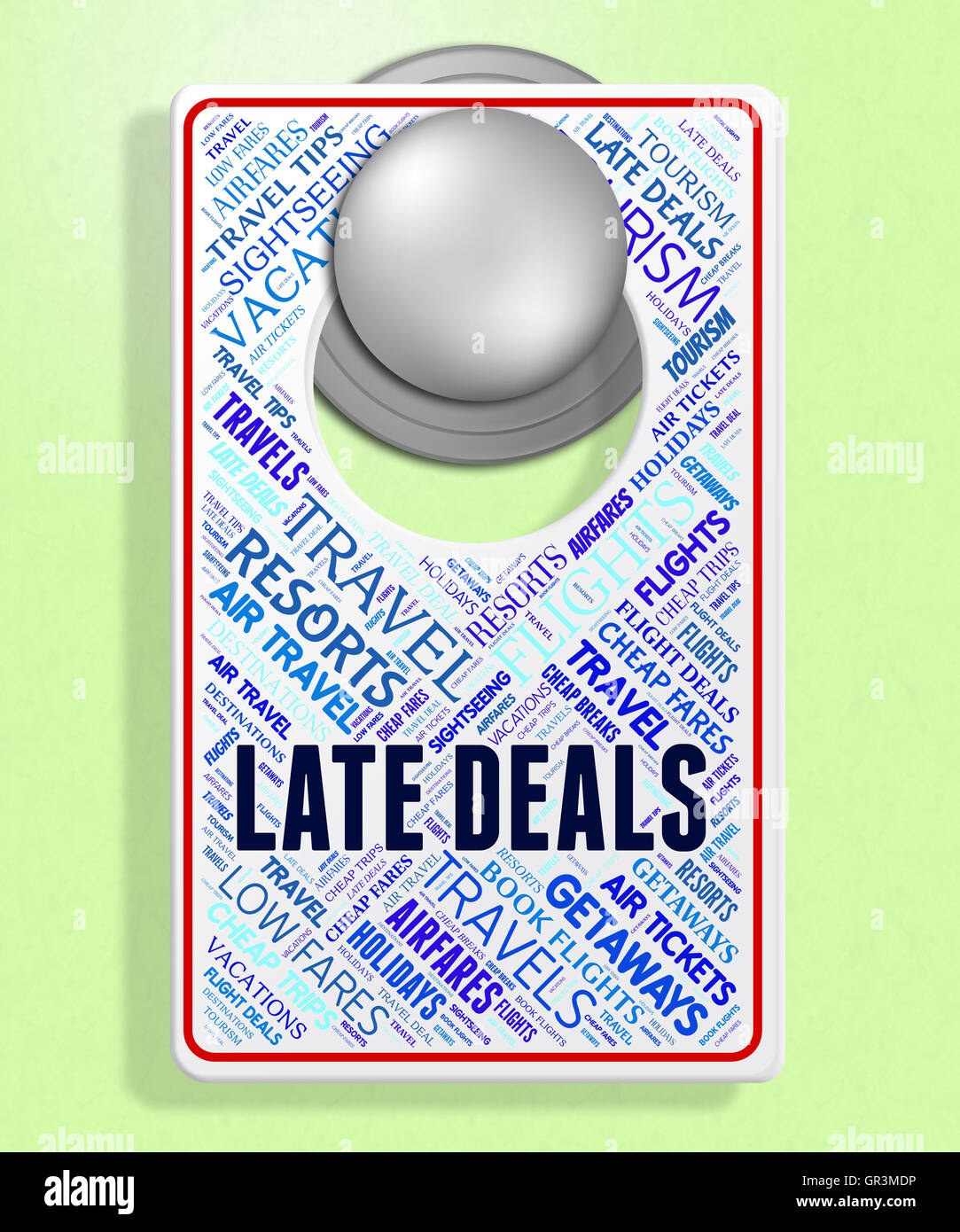 Late Deals Showing Last Moment And Getaway Stock Photo - Alamy