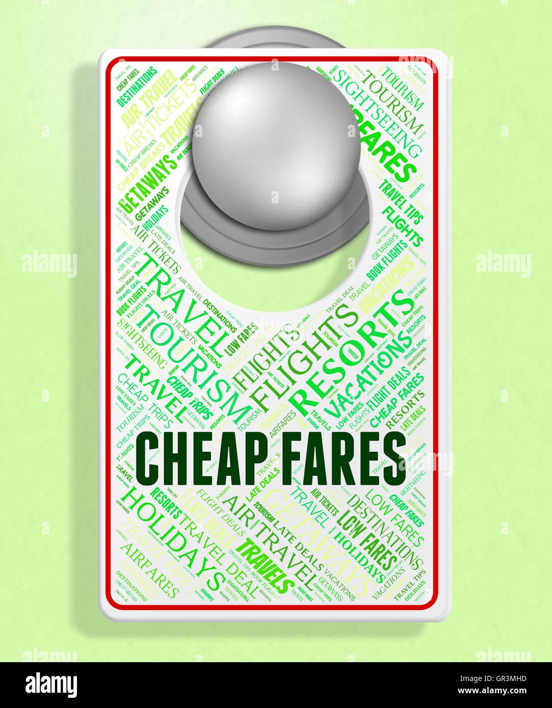 Cheap Fares Representing Low Cost And Board Stock Photo - Alamy
