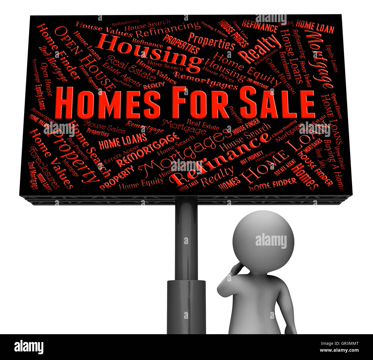 For Sale Meaning Property Residence And Homes Stock Photo - Alamy