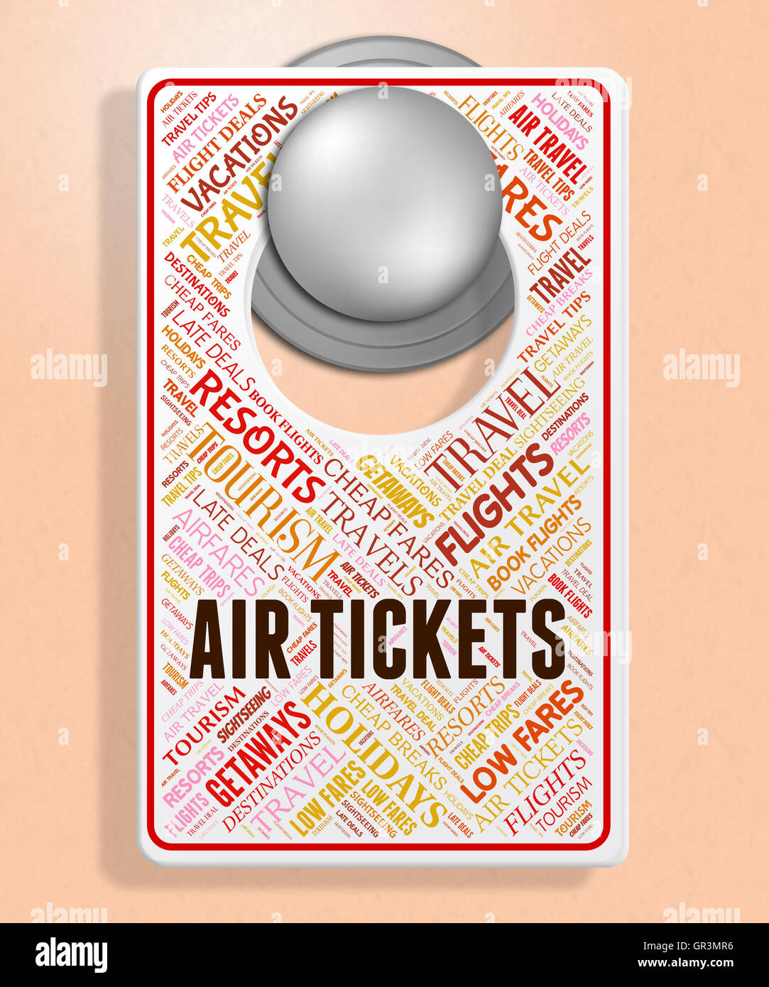 Air Tickets Representing Shop Flying And Purchasing Stock Photo - Alamy