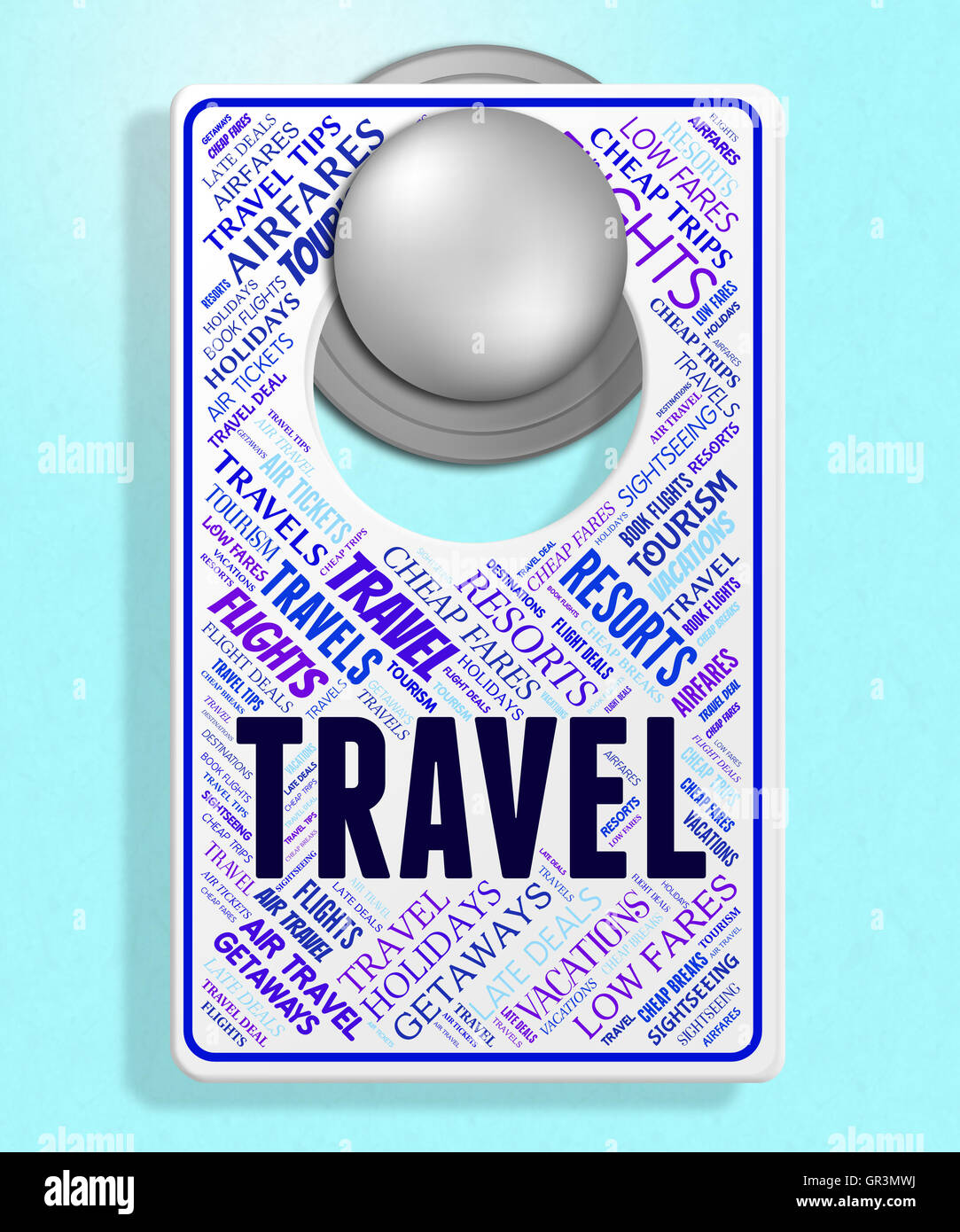 Travel Sign Meaning Journeys Trips And Traveller Stock Photo - Alamy