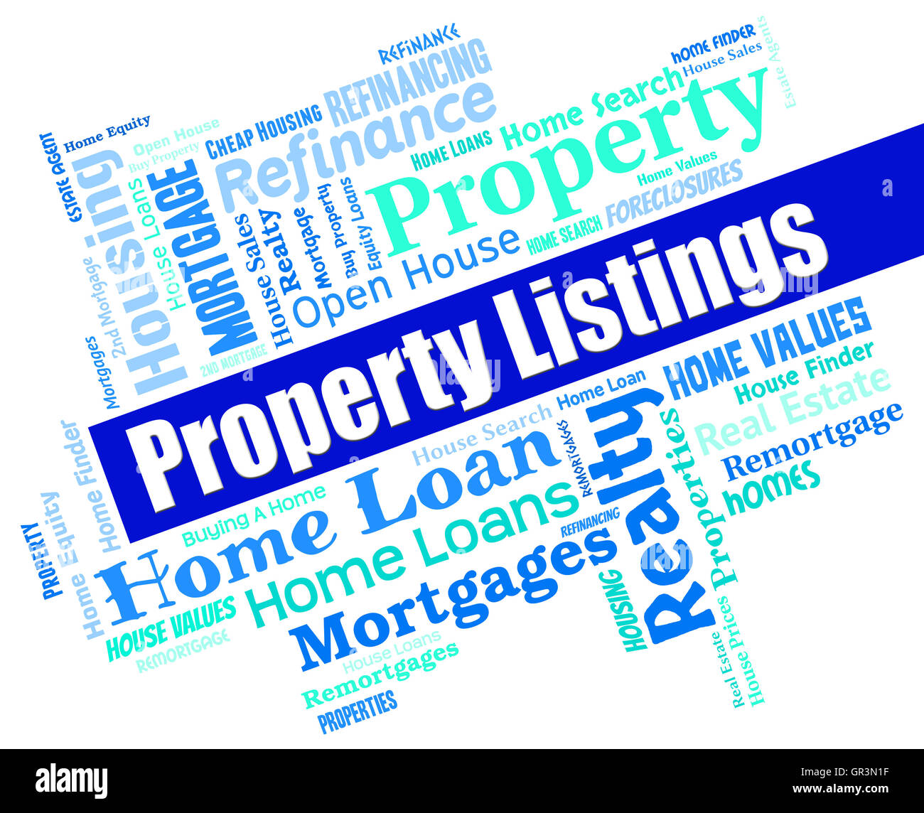 Property Listings Representing For Sale And Advertising Stock Photo - Alamy