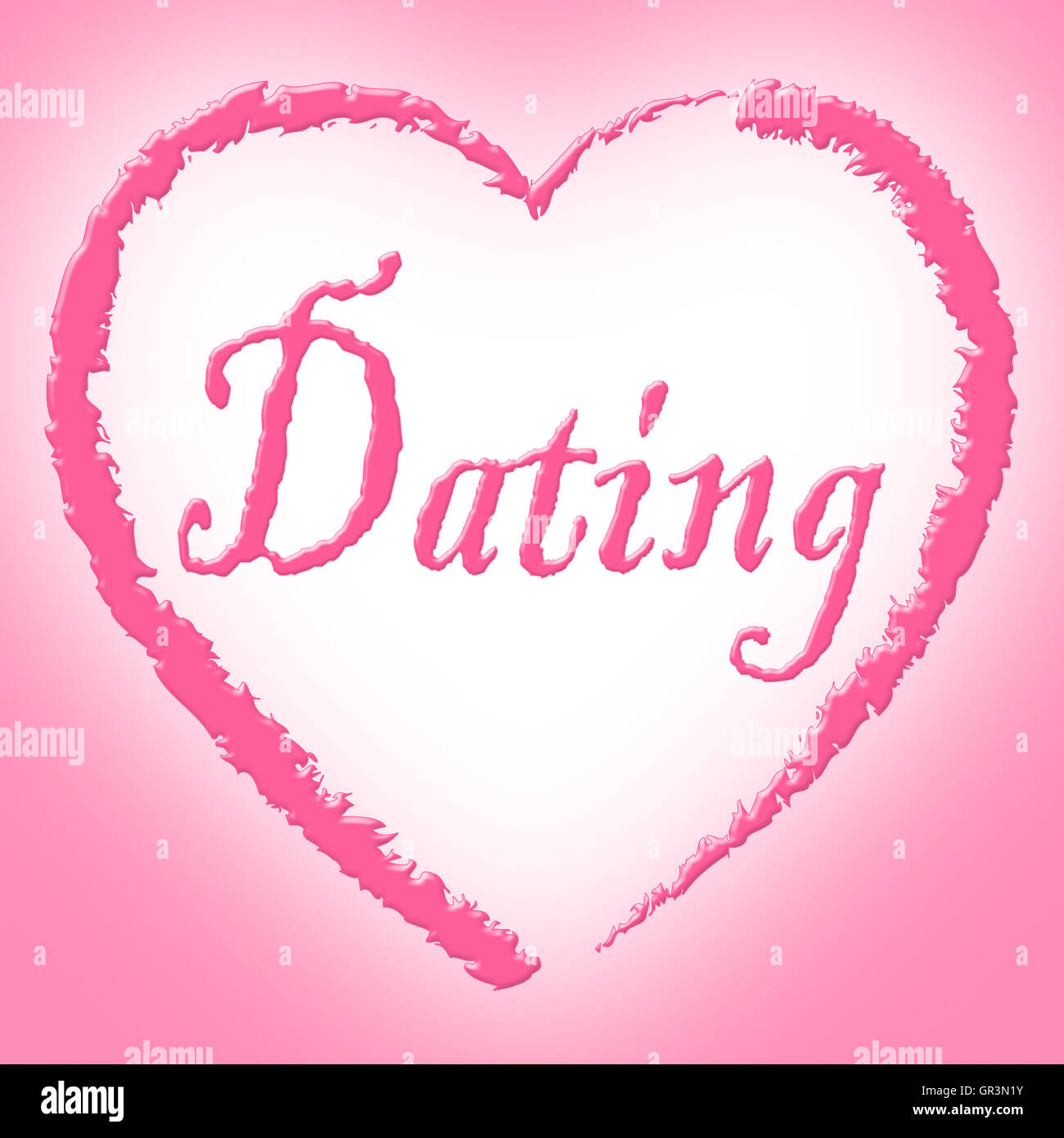 Dating Heart Meaning Internet Network And Online Stock Photo - Alamy