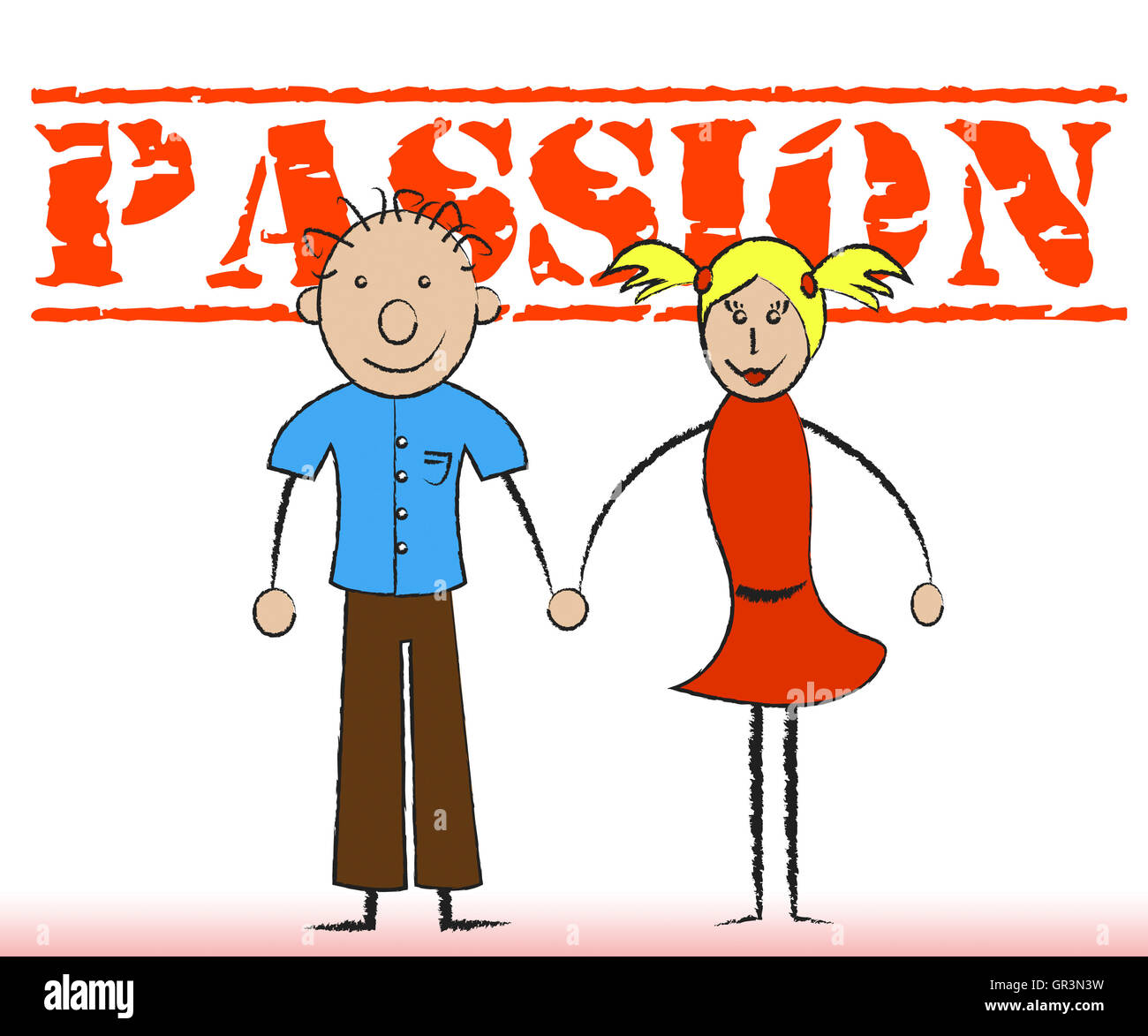 Passion Couple Showing Desire Passions And Romance Stock Photo - Alamy