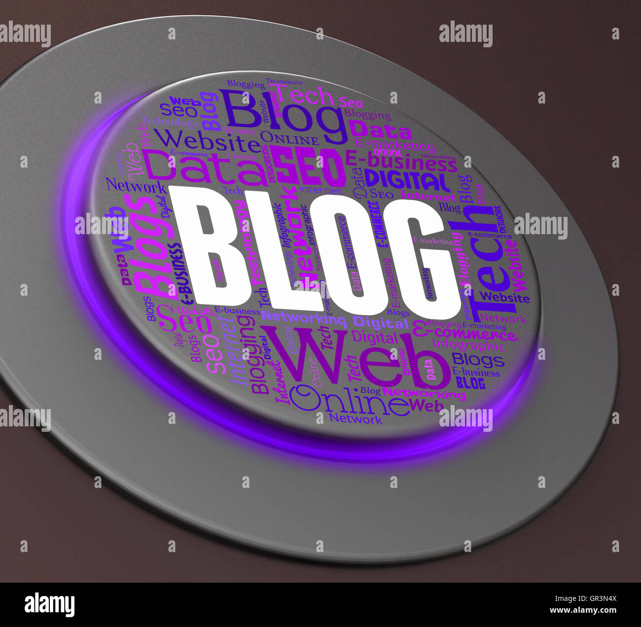 Blog button hi-res stock photography and images - Alamy