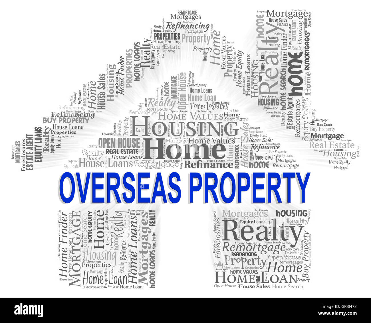Overseas Property Indicating Abroad House And Homes Stock Photo - Alamy