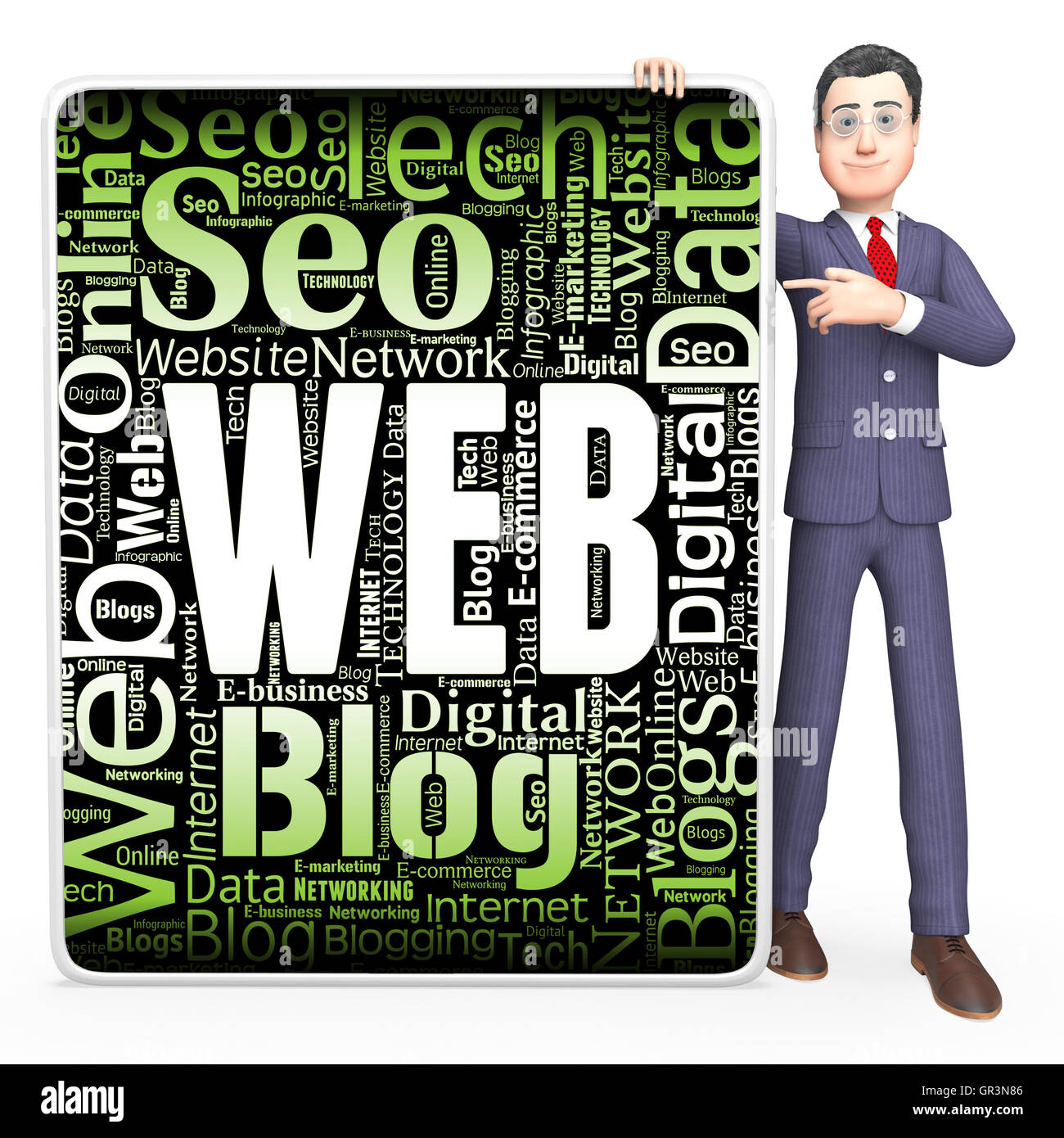 Web Sign Indicating Website Online And Signs Stock Photo - Alamy