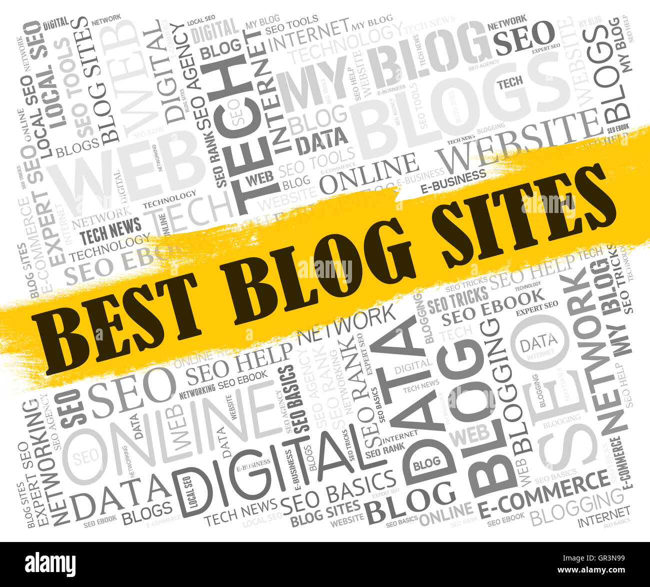 Best Blog Sites Representing Weblog Winners And Websites Stock Photo ...