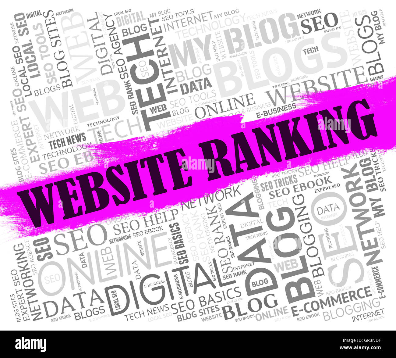 Website Ranking Representing Search Engine And Online Stock Photo - Alamy