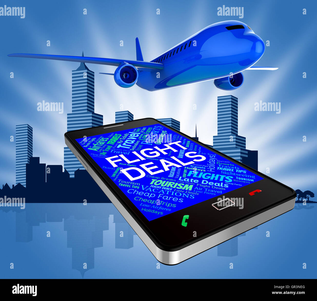 Flight Deals Meaning Reduction Flights And Fly Stock Photo - Alamy