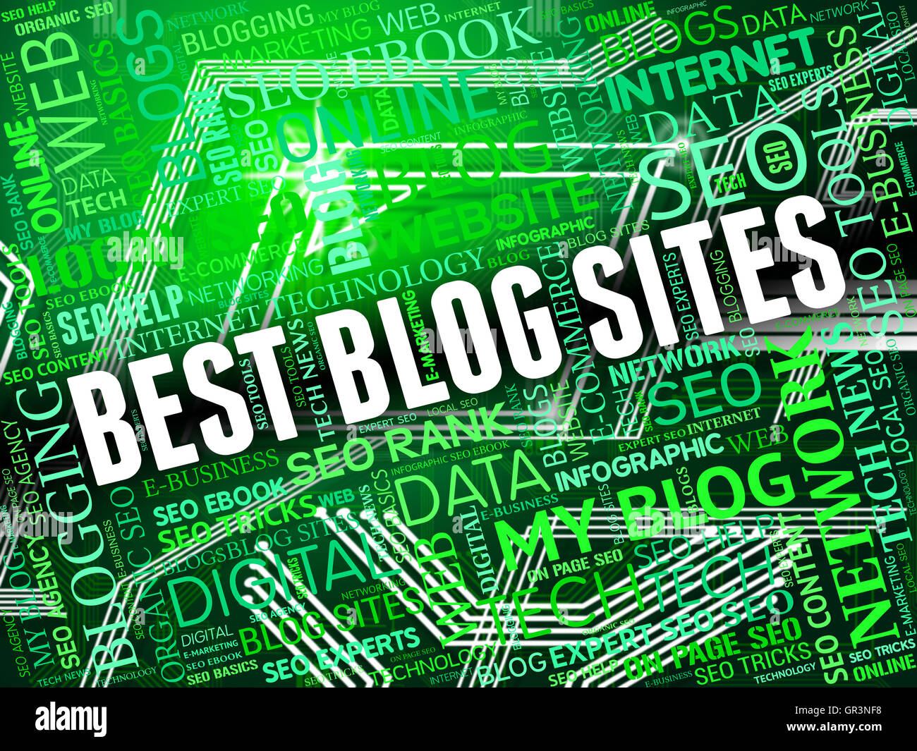Best Blog Sites Showing Online Winners And Good Stock Photo - Alamy