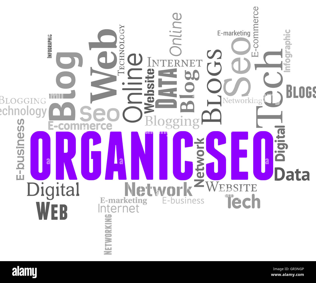 Organic Seo Representing Search Engines And Optimized Stock Photo - Alamy
