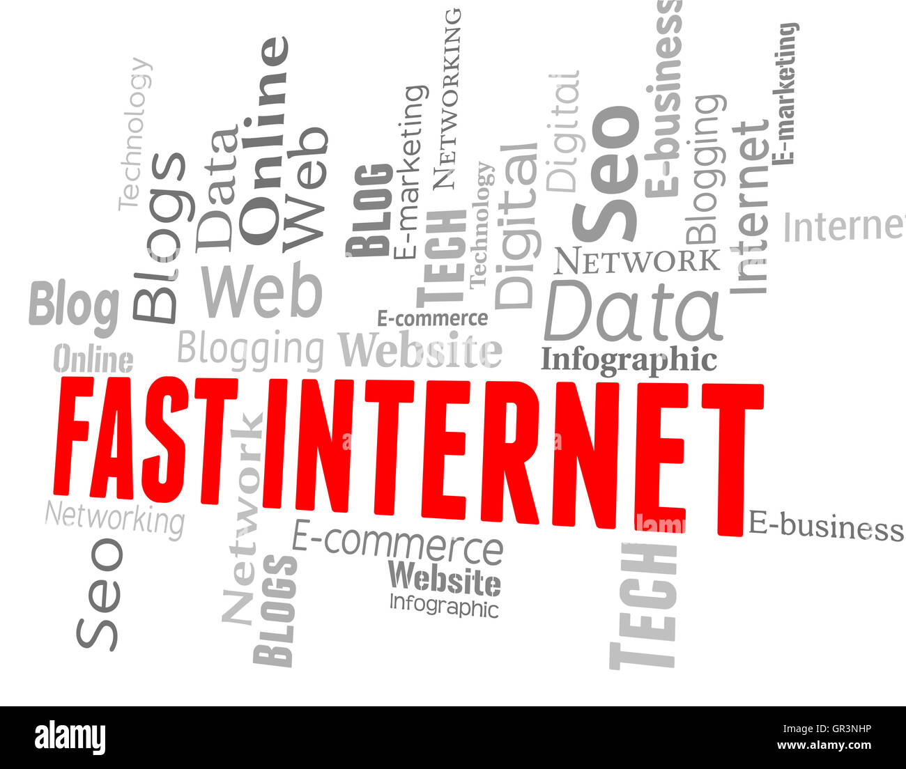 Fast Internet Representing Web Site And Website Stock Photo - Alamy