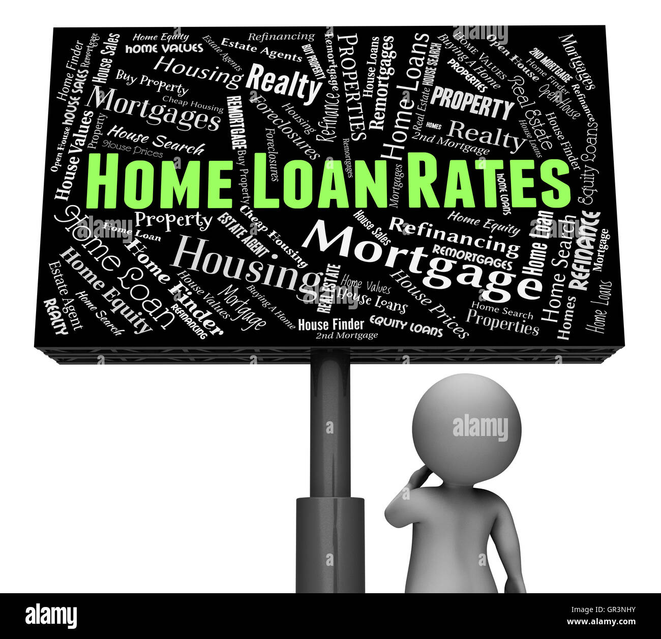 Loan rates sign hi-res stock photography and images - Alamy