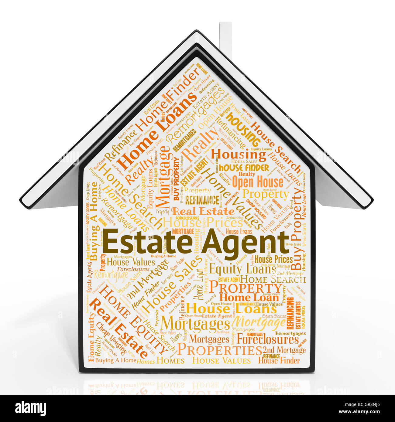 Estate Agent Representing Residence Residential And Home Stock Photo ...
