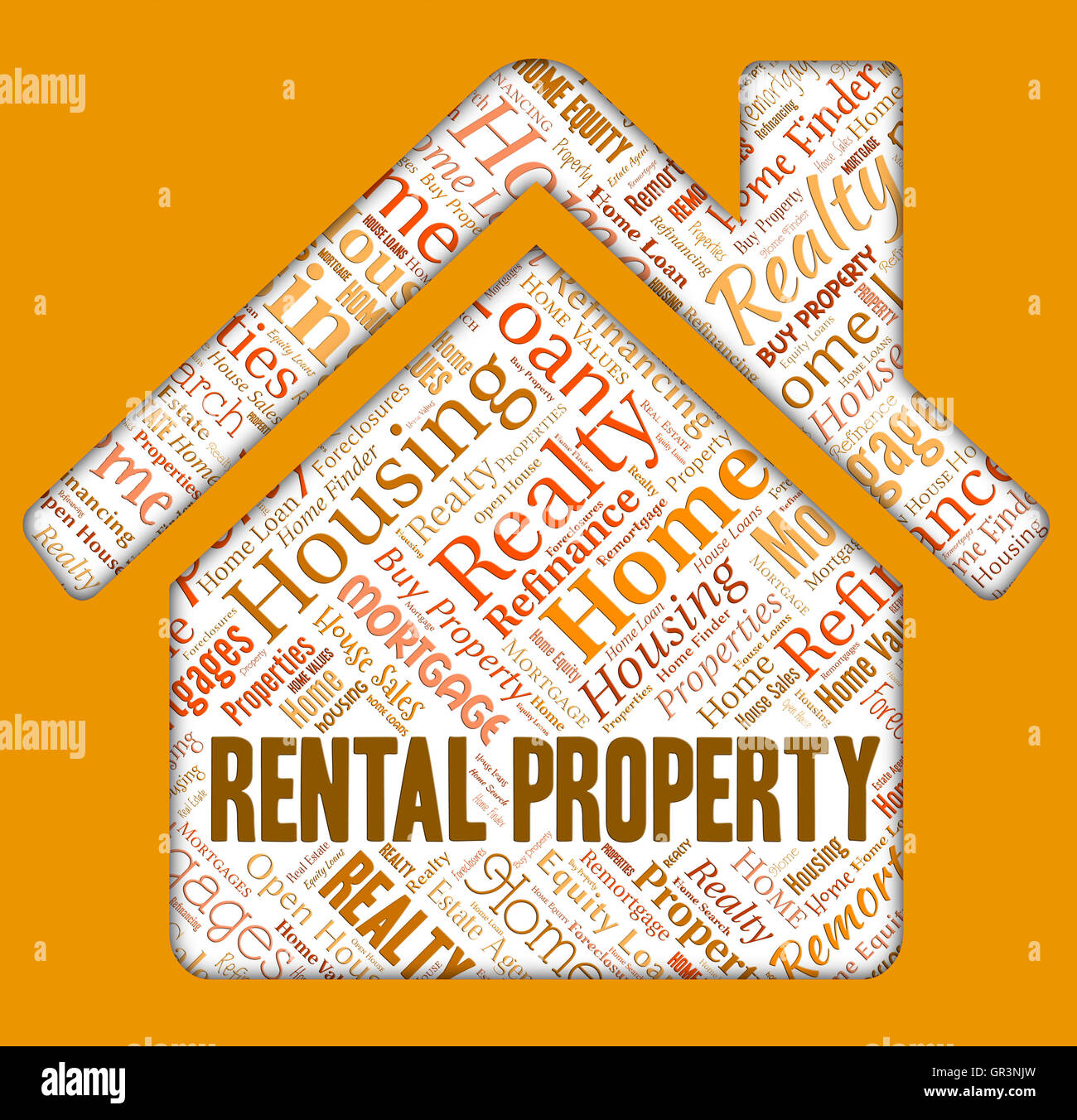 Rental Property Indicating Real Estate And Renter Stock Photo - Alamy