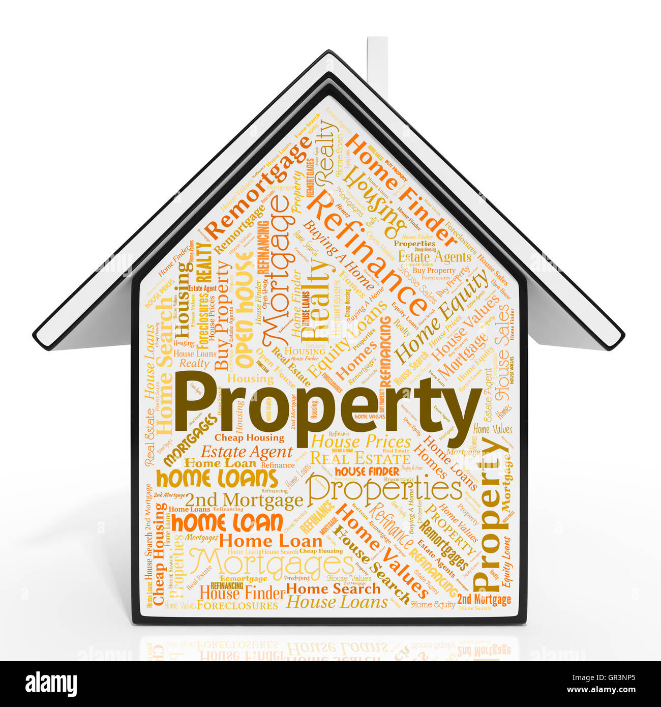 Property House Indicating Home Houses And Apartments Stock Photo - Alamy