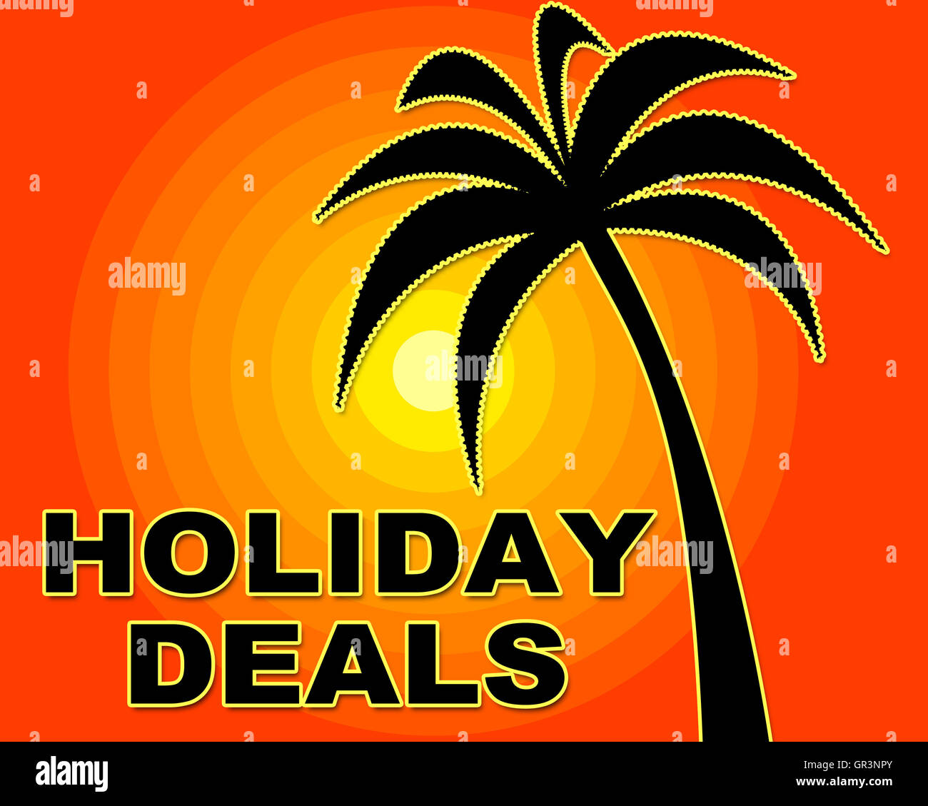 Holiday Deals Showing Save Promotional And Reduction Stock Photo - Alamy
