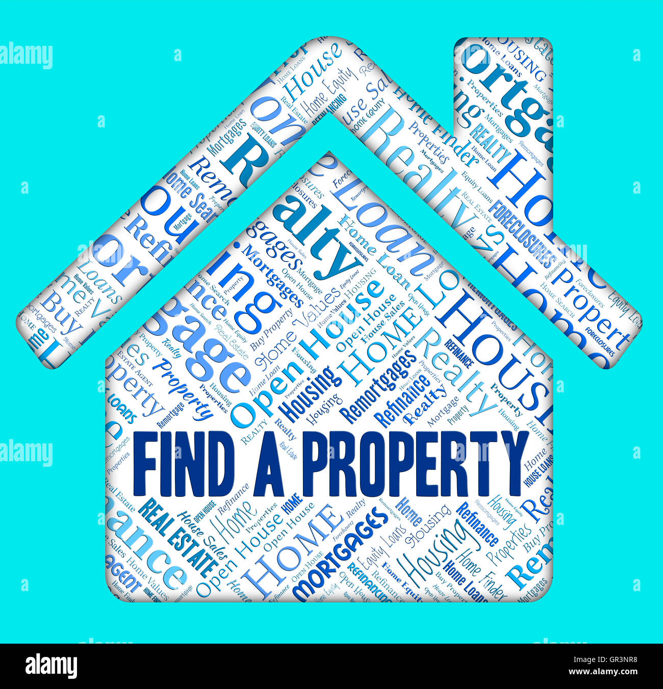 Find Property Showing Real Estate And House Stock Photo - Alamy