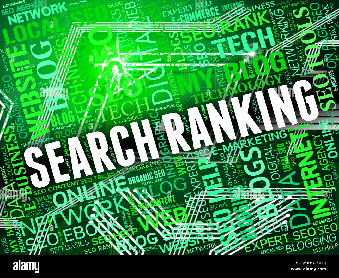 Search Ranking Representing Position Finding And Searching Stock Photo ...