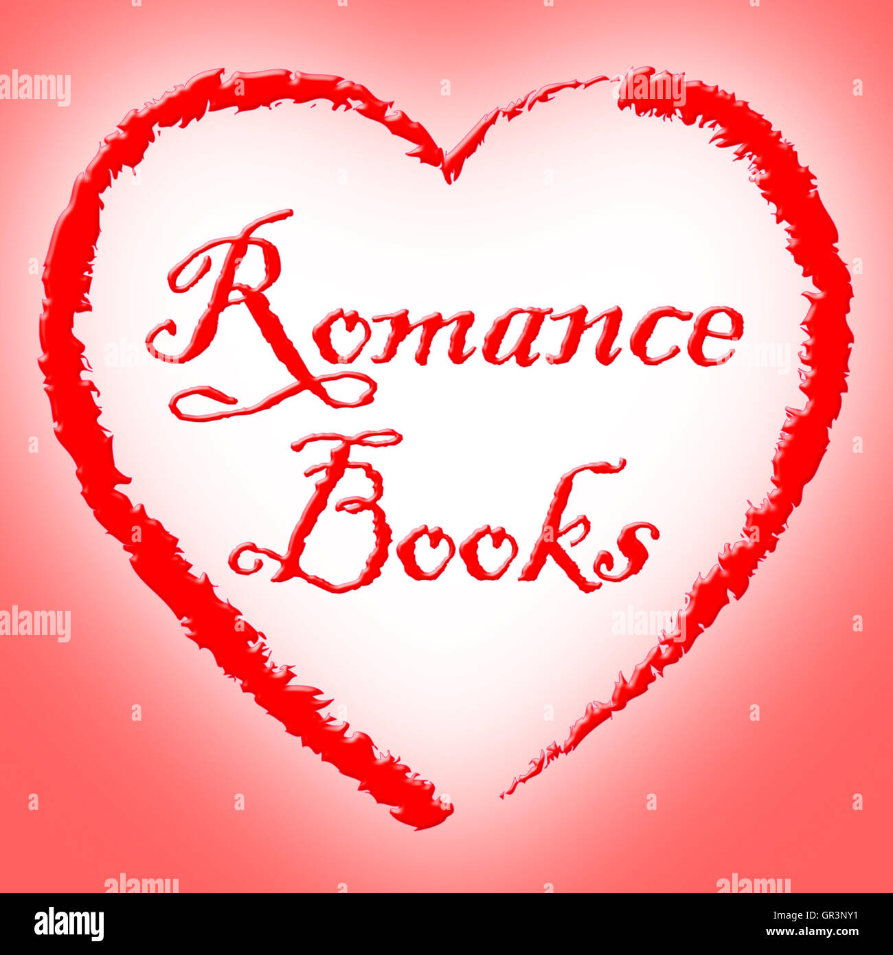 Romance Books Meaning Fondness Adoration And Loving Stock Photo - Alamy
