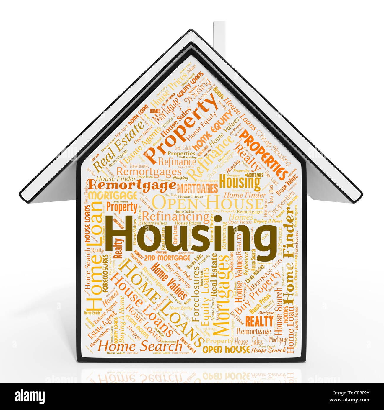 Housing House Showing For Sale And Homes Stock Photo - Alamy