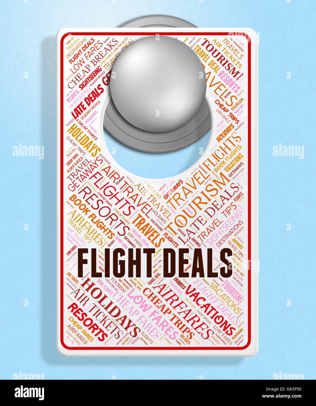 Flight Deals Representing Aircraft Signs And Signboard Stock Photo - Alamy