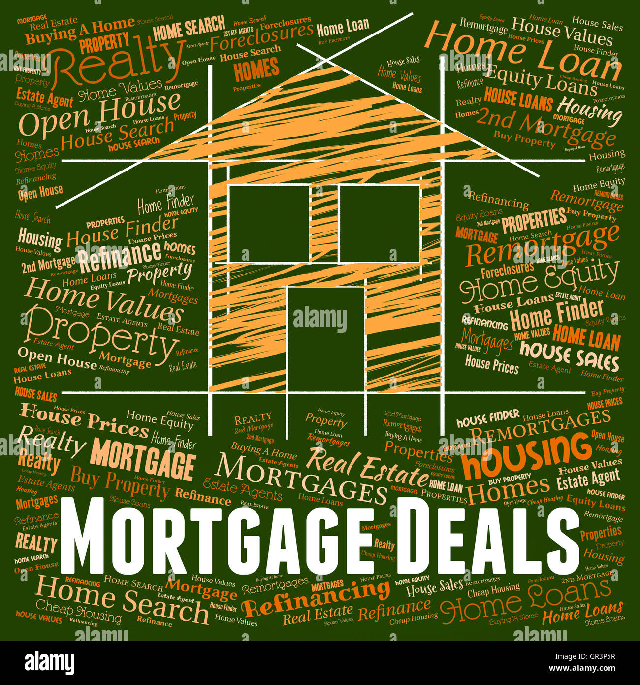 Mortgage Deals Meaning Real Estate And House Stock Photo - Alamy