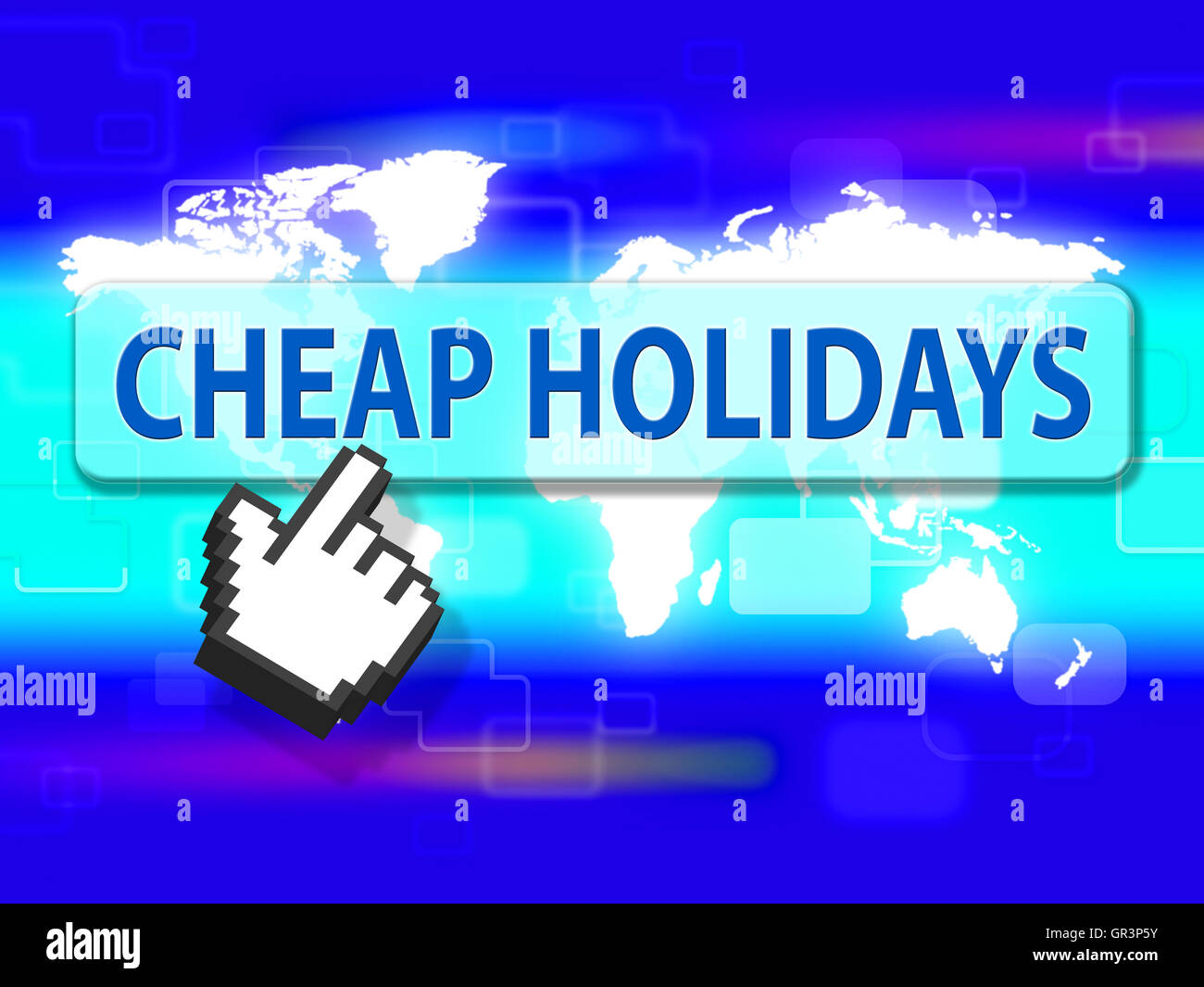 Cheap Holidays Representing Low Cost And Promotional Stock Photo - Alamy