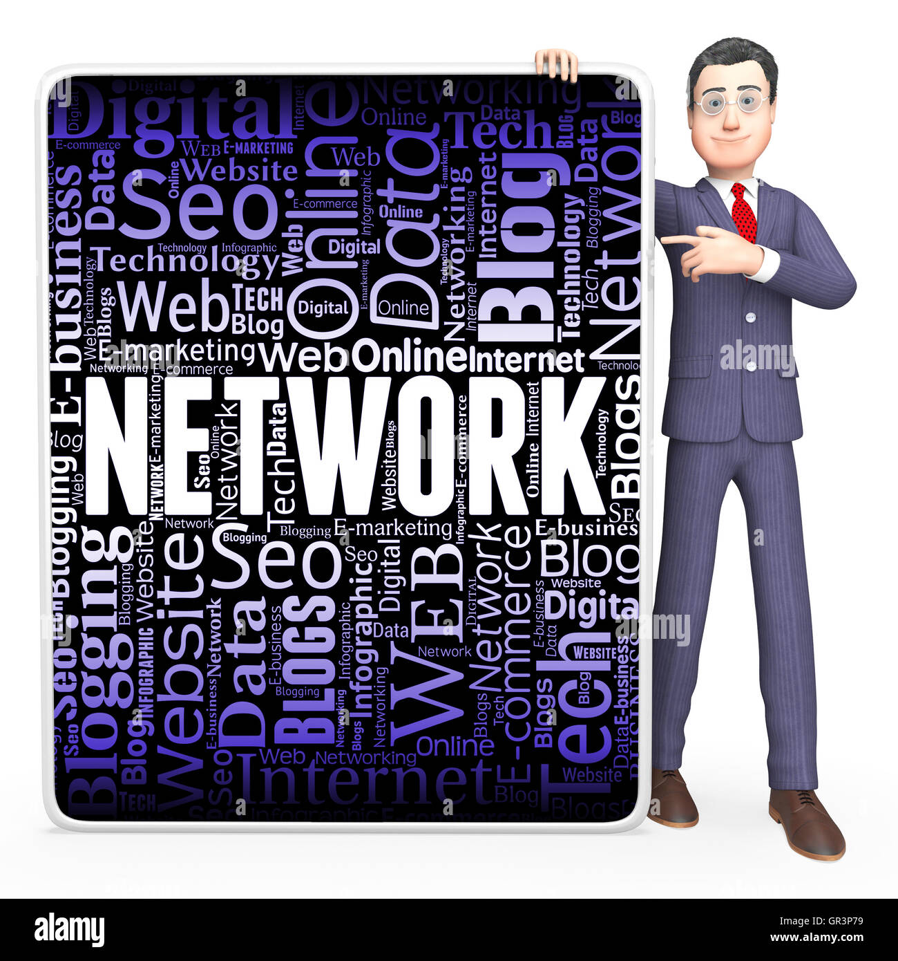 Placard computer network hi-res stock photography and images - Alamy