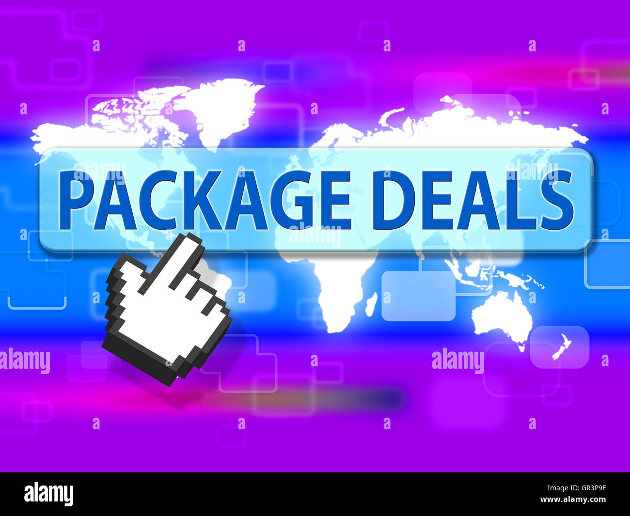 Package Deals Showing Fully Inclusive And Offer Stock Photo - Alamy