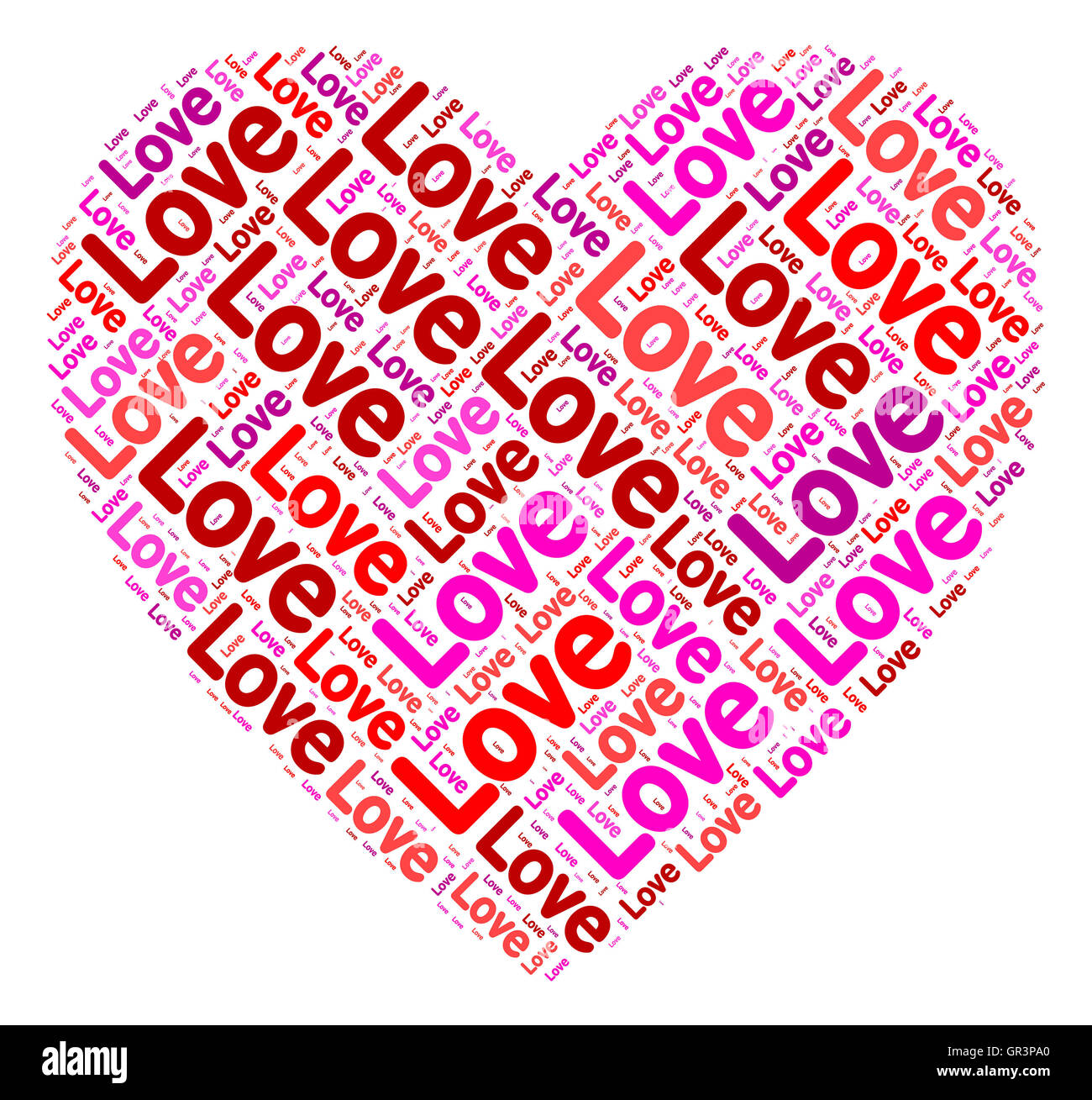 Love Heart Indicating Romance Loving And Passionate Stock Photo - Alamy