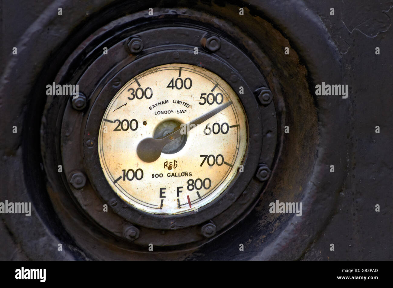 Analogue display - clock - locomotive Flying Scotsman Stock Photo - Alamy