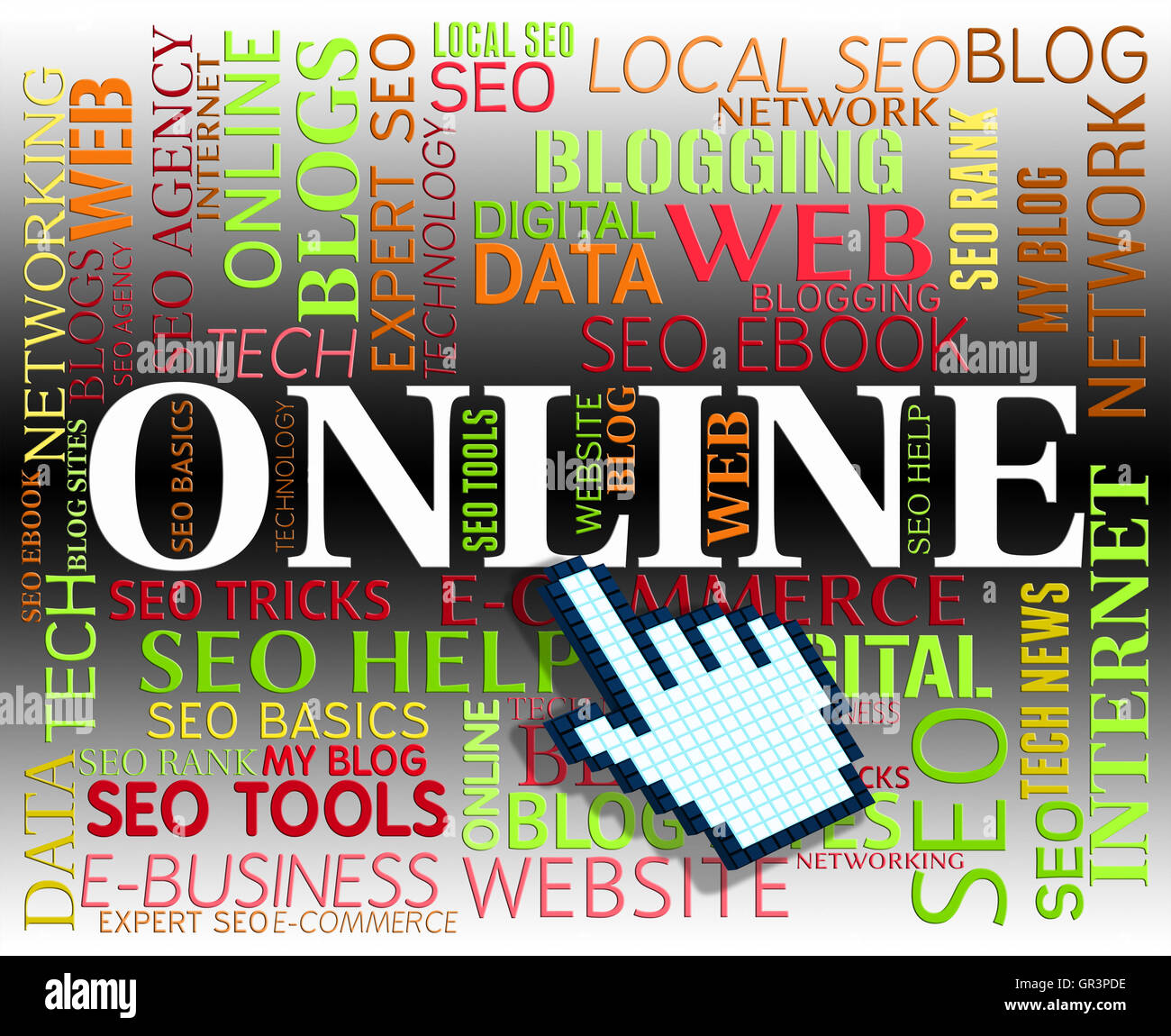 Online word hi-res stock photography and images - Alamy