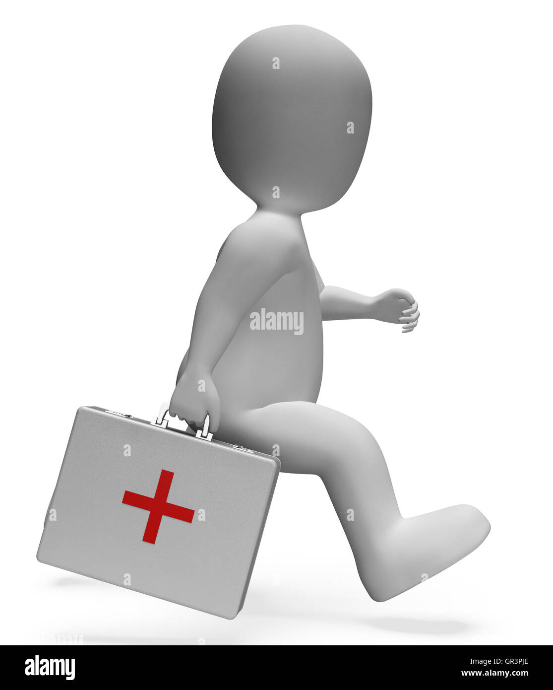 First Aid Indicating Medico Help And Healer 3d Rendering Stock Photo ...