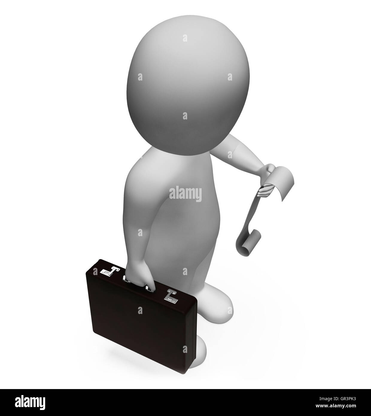 Checklist List Representing Business Person And Entrepreneurial 3d ...