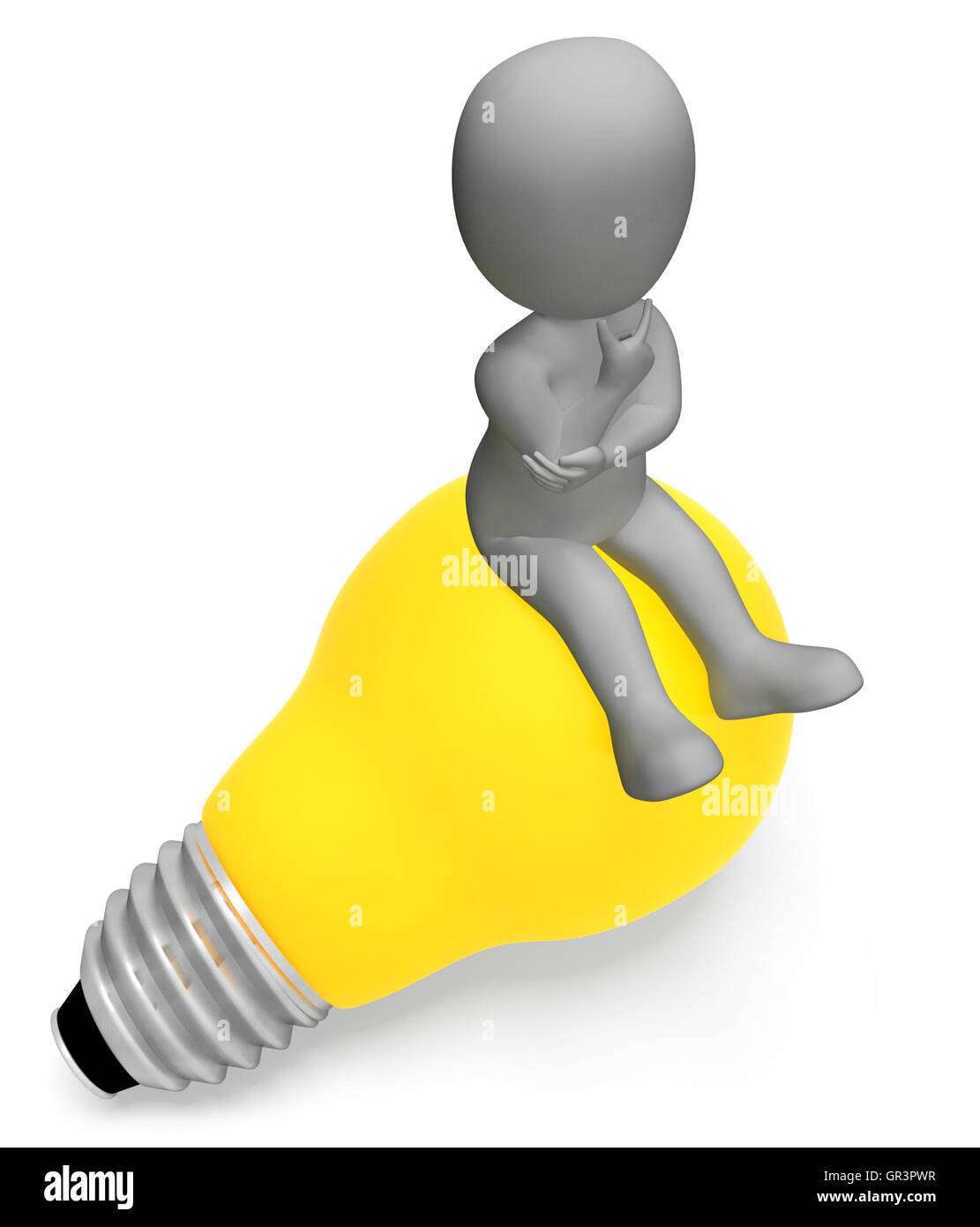 Character thinking hi-res stock photography and images - Alamy